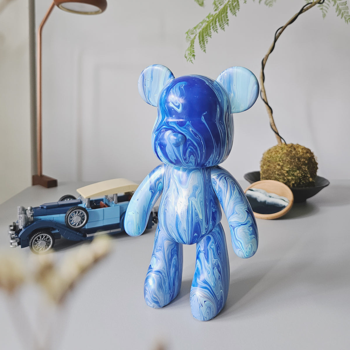 Corporate Art Jam - Acrylic Pour on Bear - Make Your Own