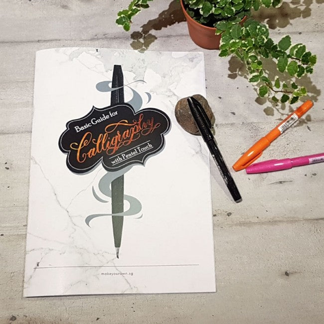 Corporate Basic Calligraphy Workshop with Watercolor Effect Background ...