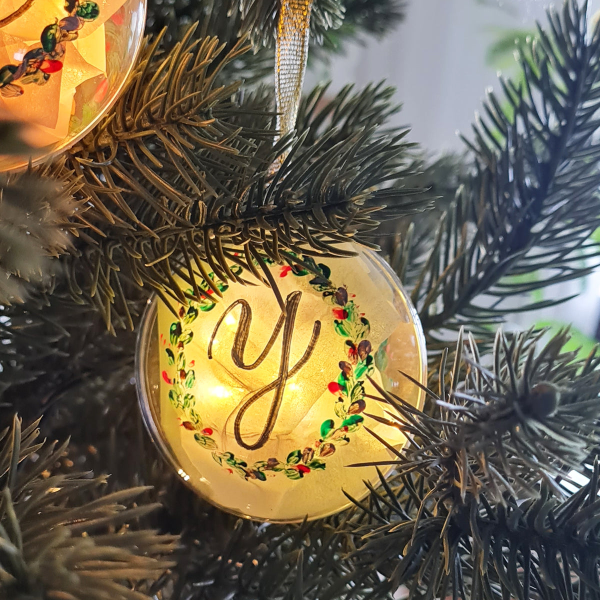 Corporate Art Jam - Christmas Bauble Faux Calligraphy - Make Your Own