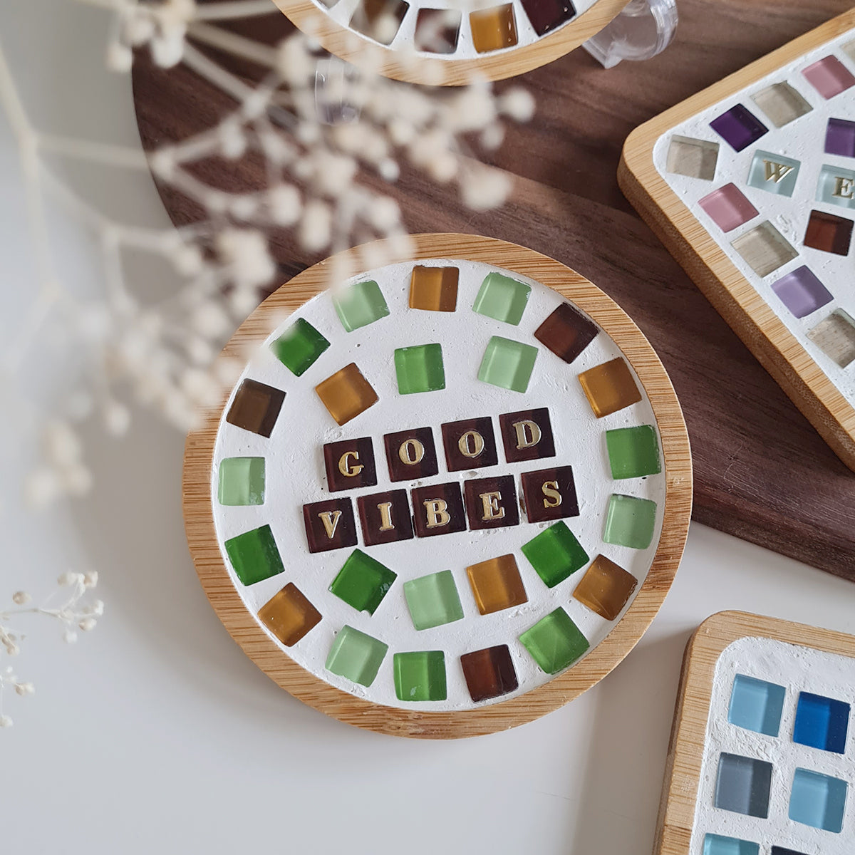 Corporate Mosaic Art - Message Coaster - Make Your Own