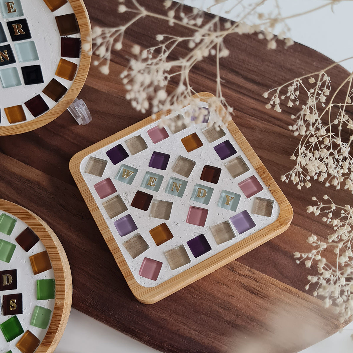 Corporate Mosaic Art - Message Coaster - Make Your Own